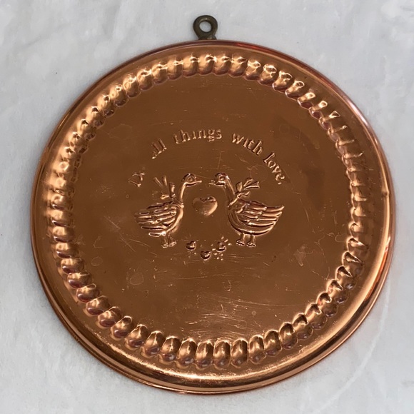 Kitchen | Vintage Round Copper Duck Mold | Poshmark